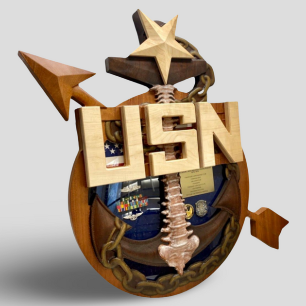 U.S. Navy Shadow Boxes & More – Sailor Made Custom Woodworks