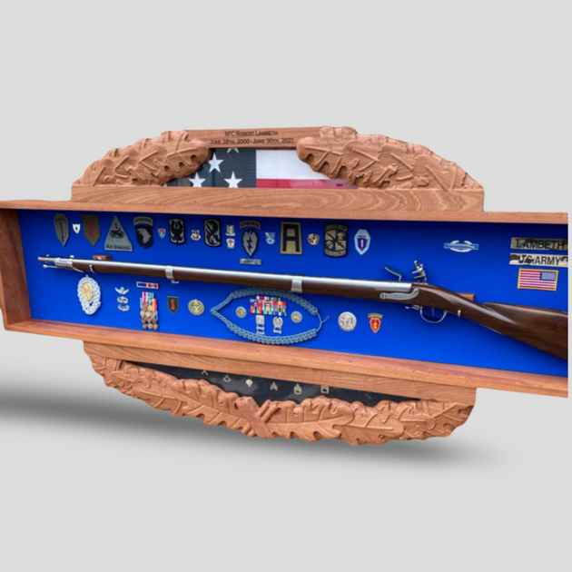 Army Combat Infantry Badge Shadow Box (Replica Gun Not Included ...