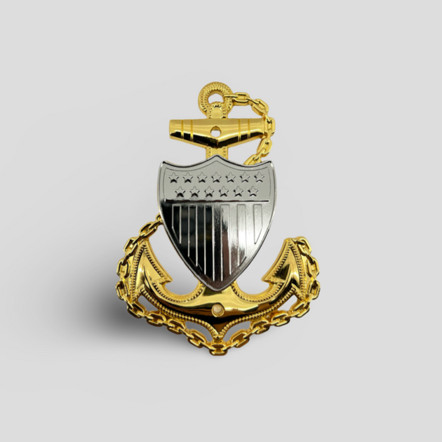 Metal Coast Guard CPO Anchors – Sailor Made Custom Woodworks