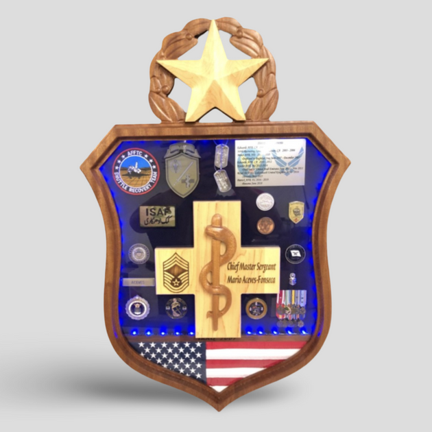 U.S. Air Force Shadow Boxes & More – Sailor Made Custom Woodworks