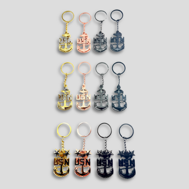 US Navy Key Chains – Sailor Made Custom Woodworks