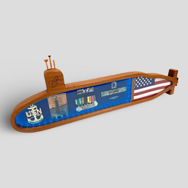 Submarine Shadow Box – Sailor Made Custom Woodworks