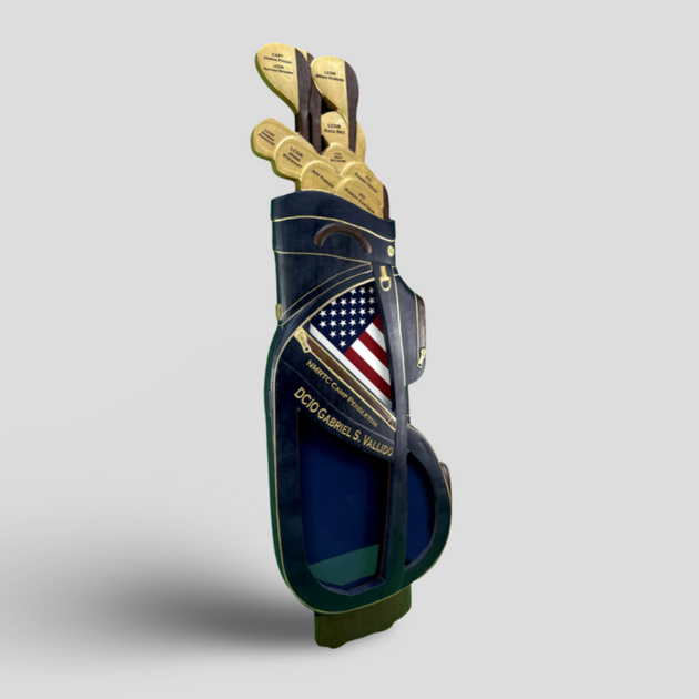 Golf Bag Shadow Box – Sailor Made Custom Woodworks