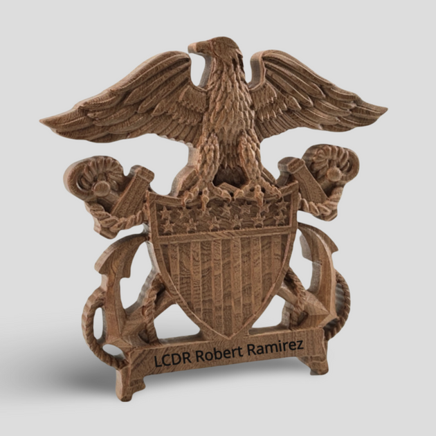12 inch High Definition Navy Officer's Crest – Sailor Made Custom Woodworks