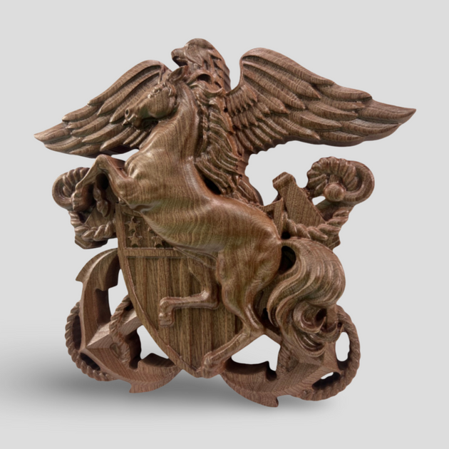 12 inch High Definition Navy Officer's Crest – Sailor Made Custom Woodworks