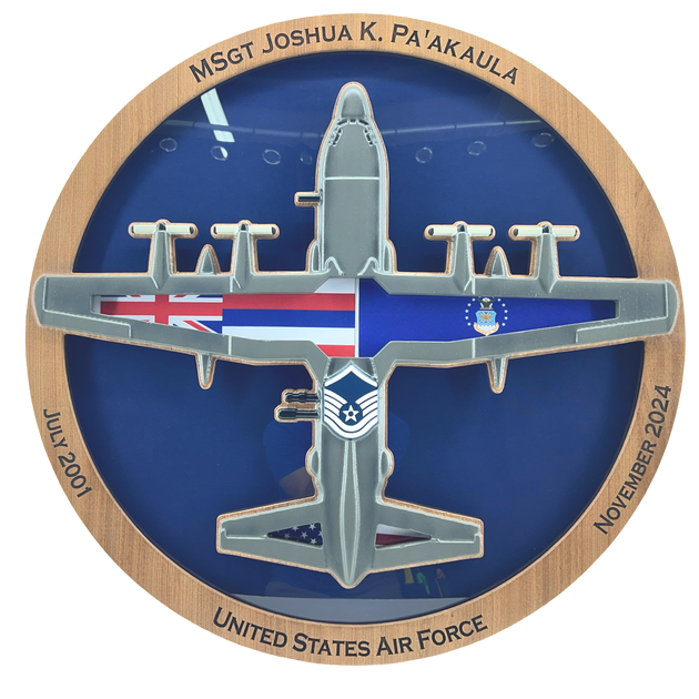 Air Force 30 Inch Round Aircraft Shadow Box – Sailor Made Custom Woodworks