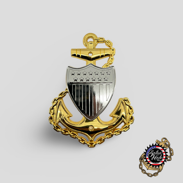 Metal Coast Guard CPO Anchors – Sailor Made Custom Woodworks