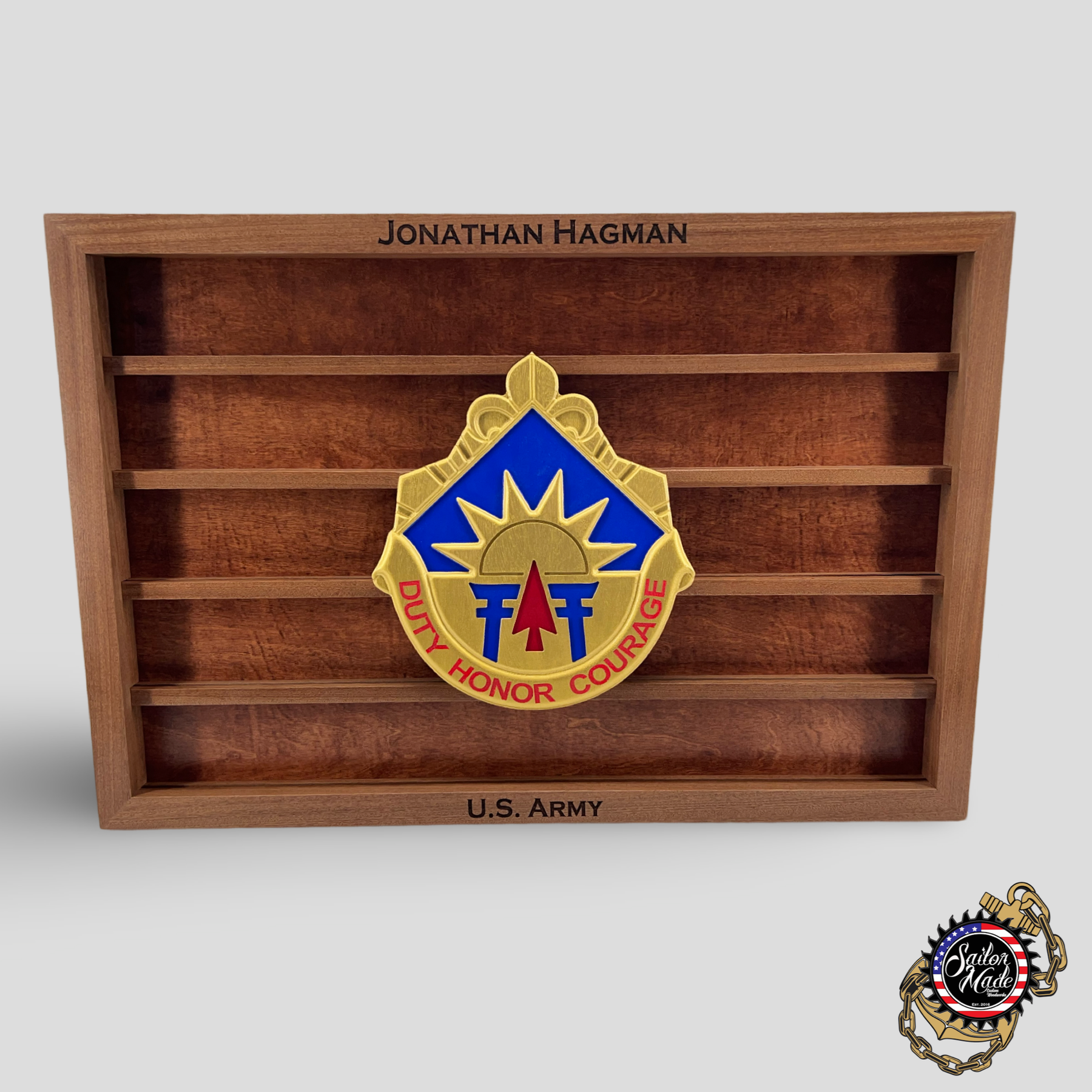 Sailor Made Custom Woodworks - Shadow boxes for military retirement