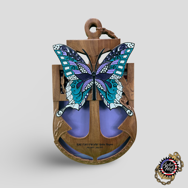 Custom Anchor Shadow Box – Sailor Made Custom Woodworks