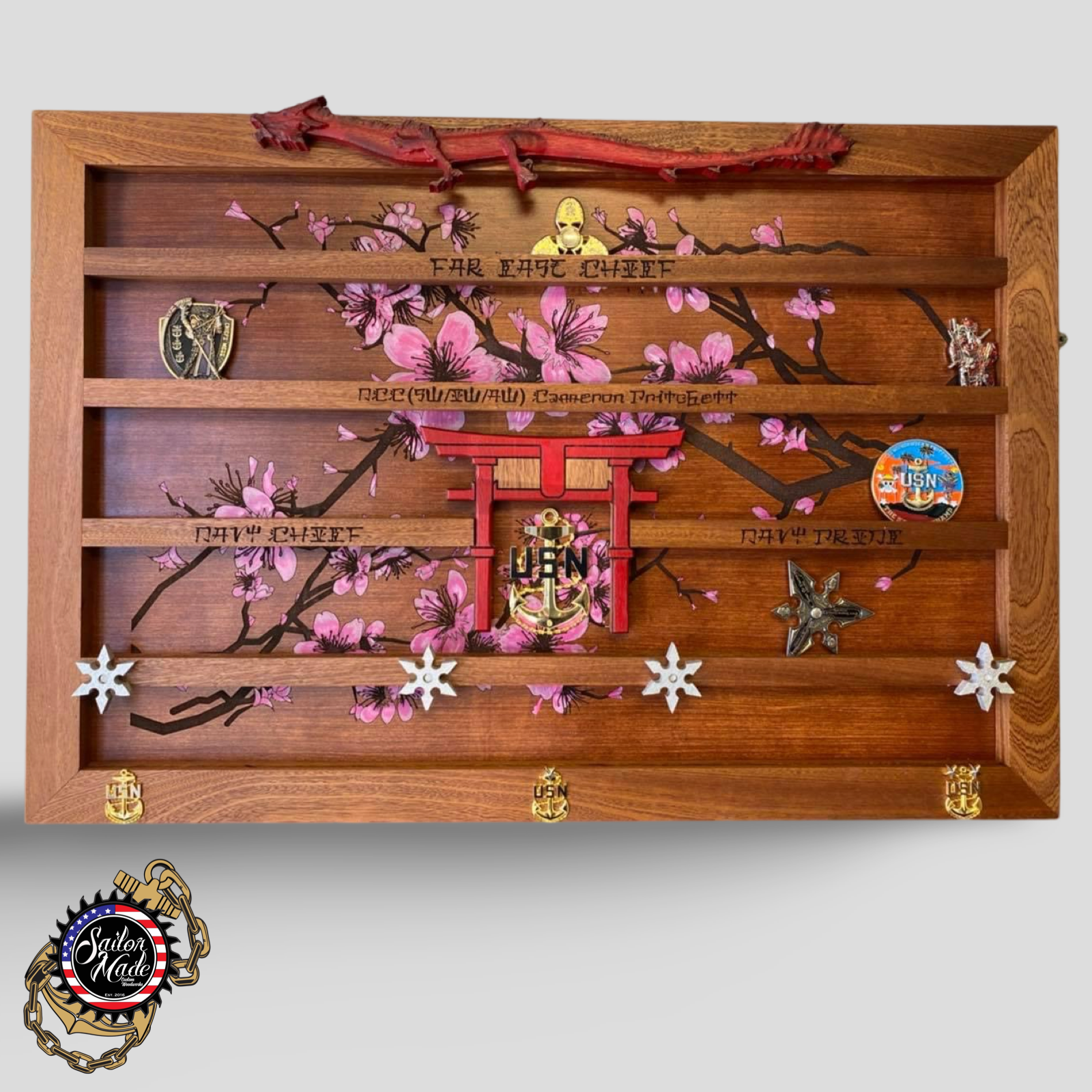 Sailor Made Custom Woodworks - Shadow boxes for military retirement
