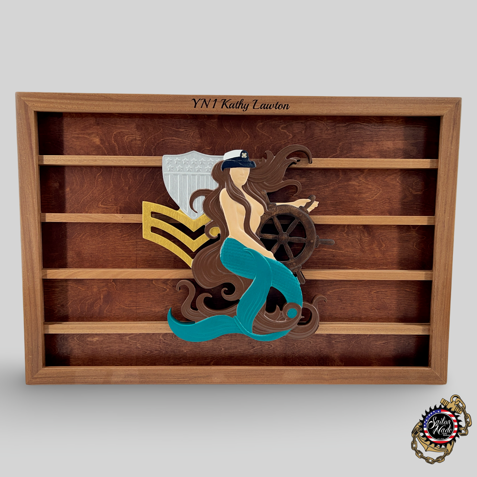Sailor Made Custom Woodworks - Shadow boxes for military retirement
