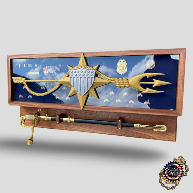 Marine Safety Officer Shadow Box – Sailor Made Custom Woodworks