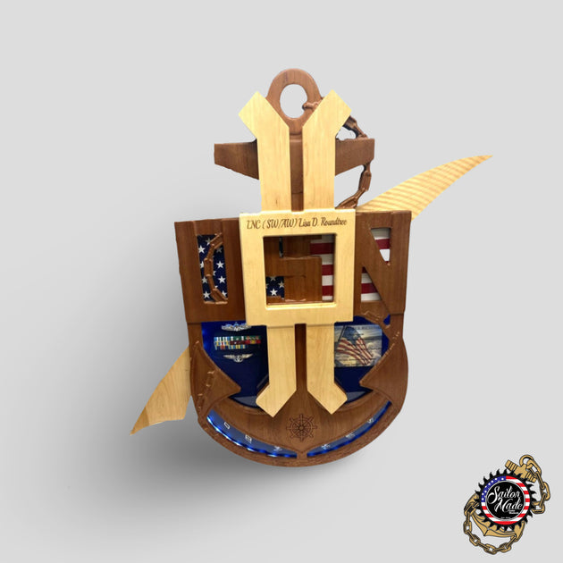 Rate With Anchor Shadow Box – Sailor Made Custom Woodworks