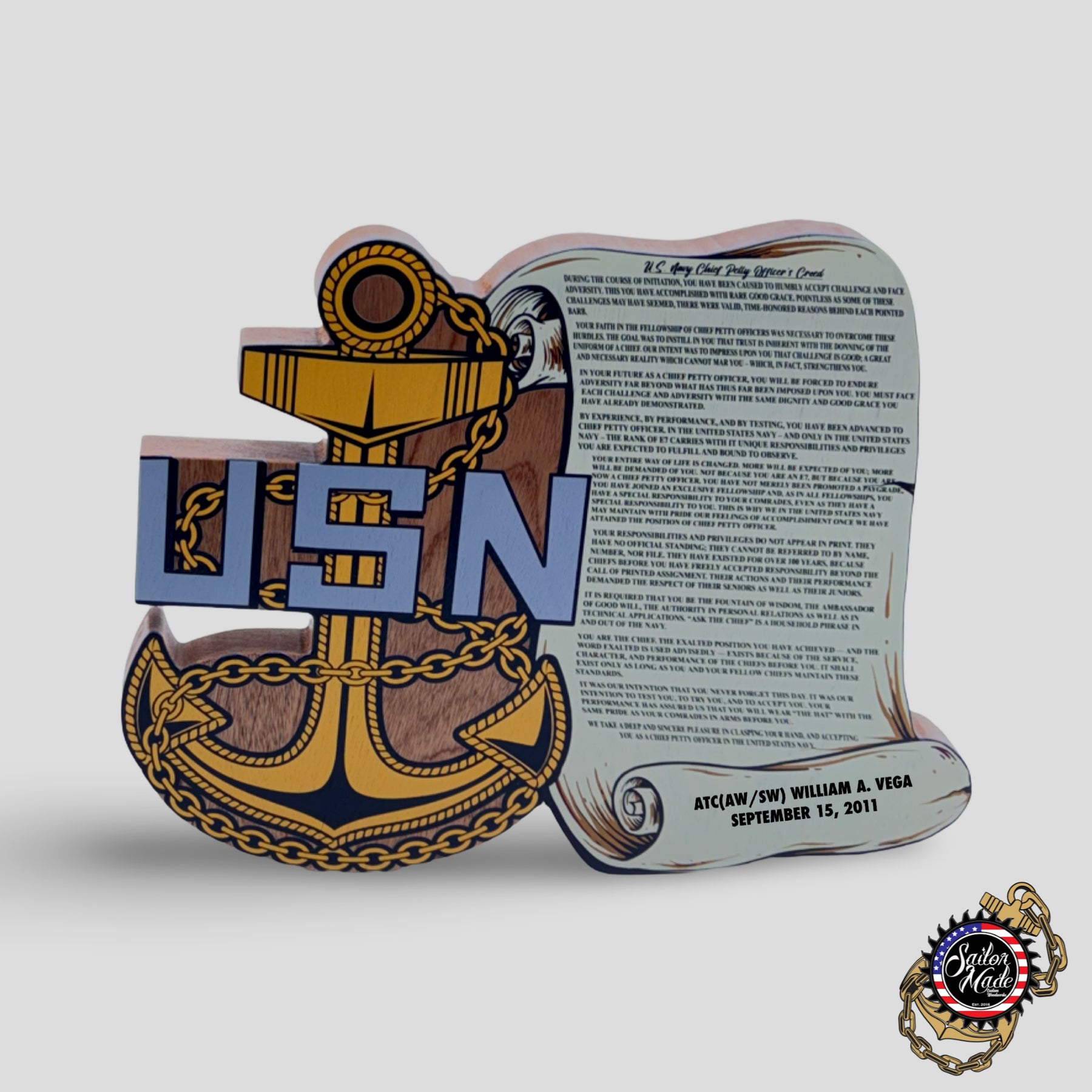 Sailor Made Custom Woodworks - Shadow boxes for military retirement