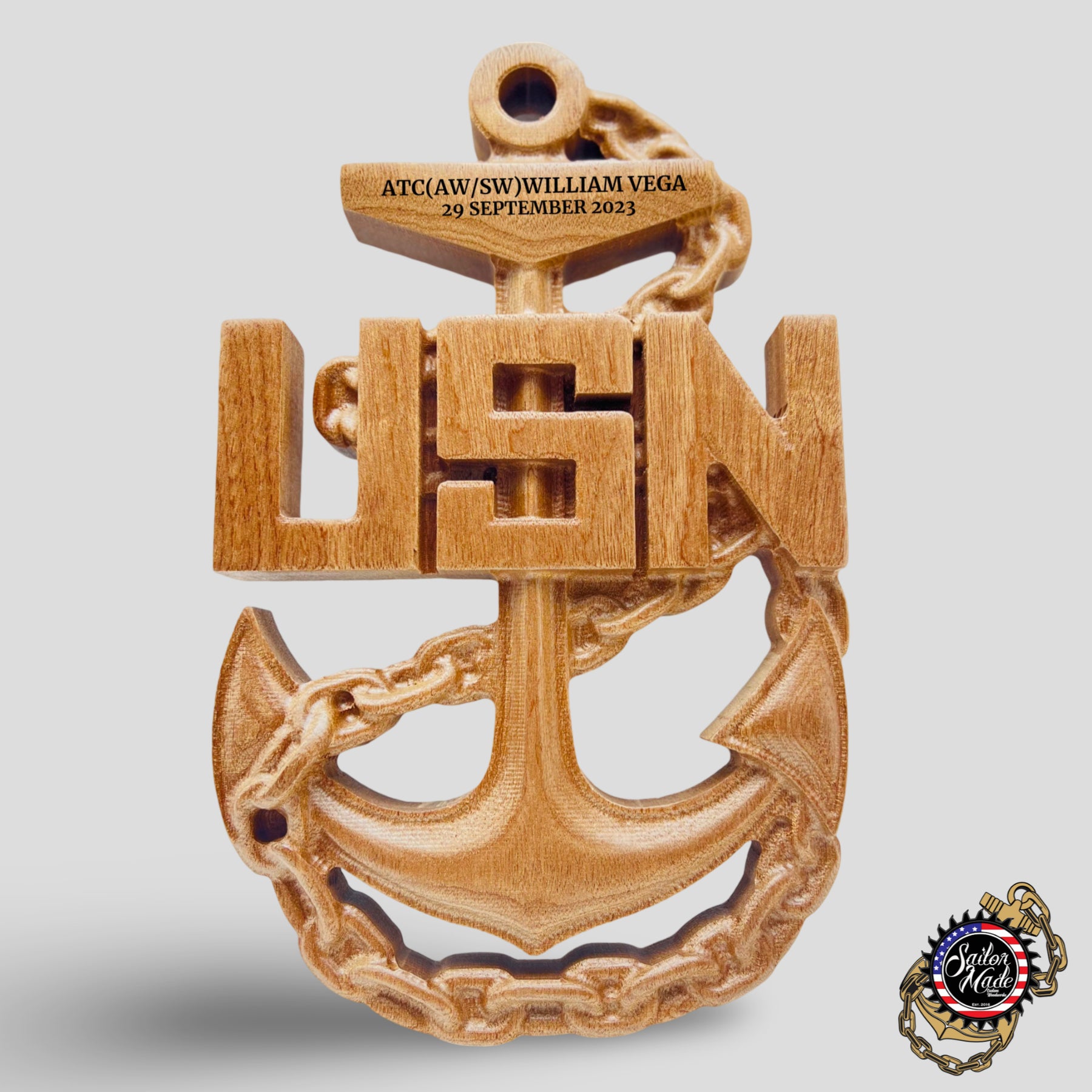 12 inch High Definition Chief Anchors – Sailor Made Custom Woodworks