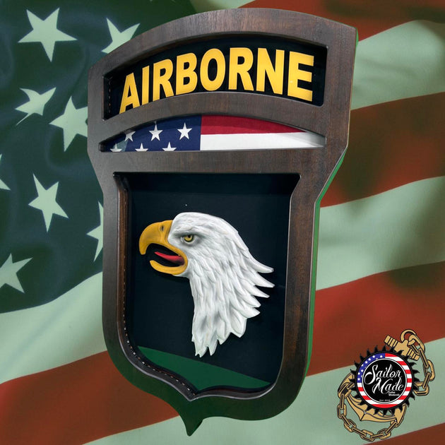 U.S. Army 101st Airborne Division Shadow Box – Sailor Made Custom Woodworks