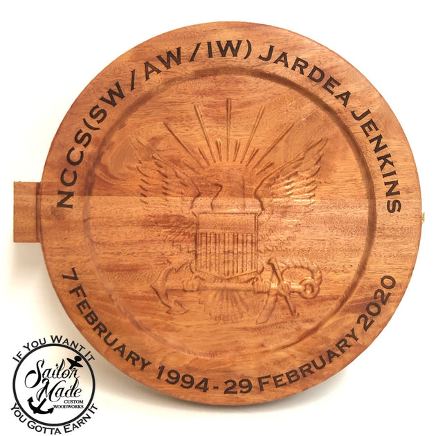 Navy Counselor Badge Shadow Box – Sailor Made Custom Woodworks