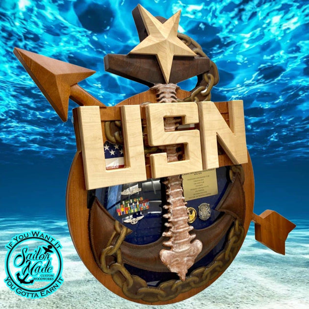 U.S. Navy Shadow Boxes – Sailor Made Custom Woodworks