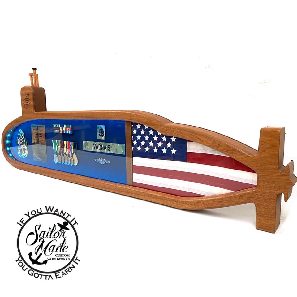 Submarine Shadow Box – Sailor Made Custom Woodworks