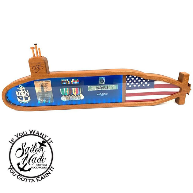 Submarine Shadow Box – Sailor Made Custom Woodworks