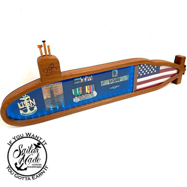 Submarine Shadow Box – Sailor Made Custom Woodworks