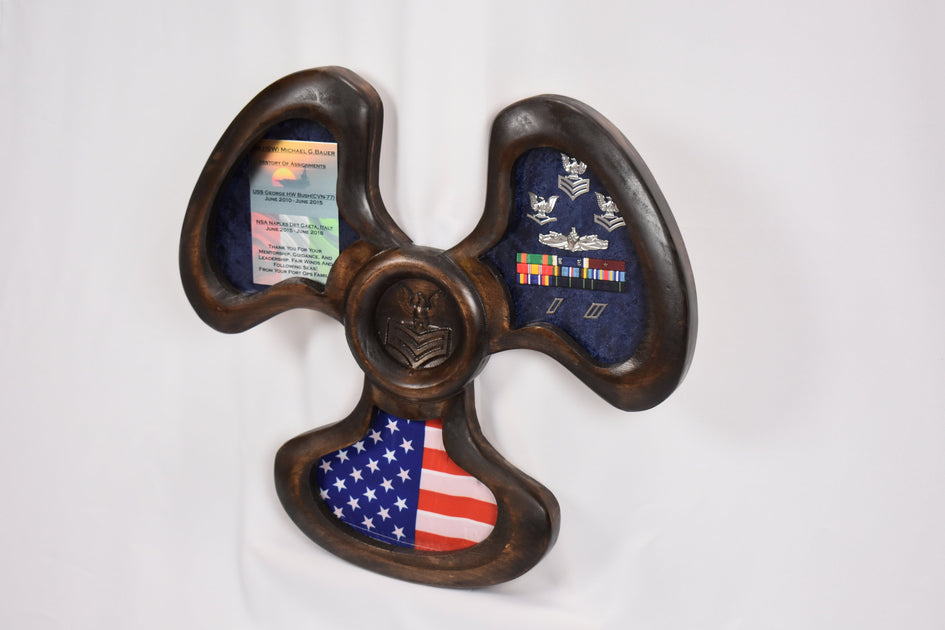 Machinist Mate Shadow Box – Sailor Made Custom Woodworks