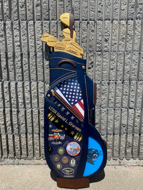Golf Bag Shadow Box – Sailor Made Custom Woodworks