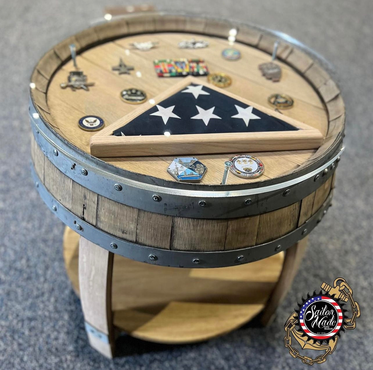 Sailor Made Custom Woodworks - Shadow boxes for military retirement