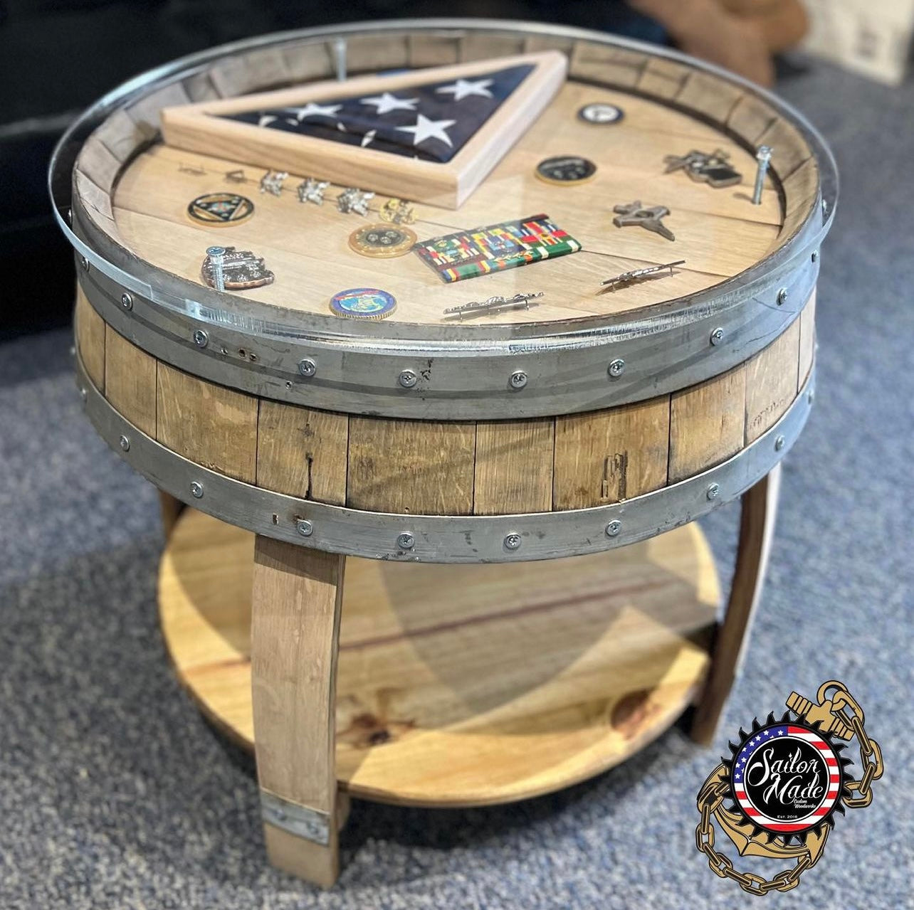 Sailor Made Custom Woodworks - Shadow boxes for military retirement