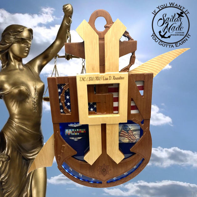 Rate With Anchor Shadow Box – Sailor Made Custom Woodworks