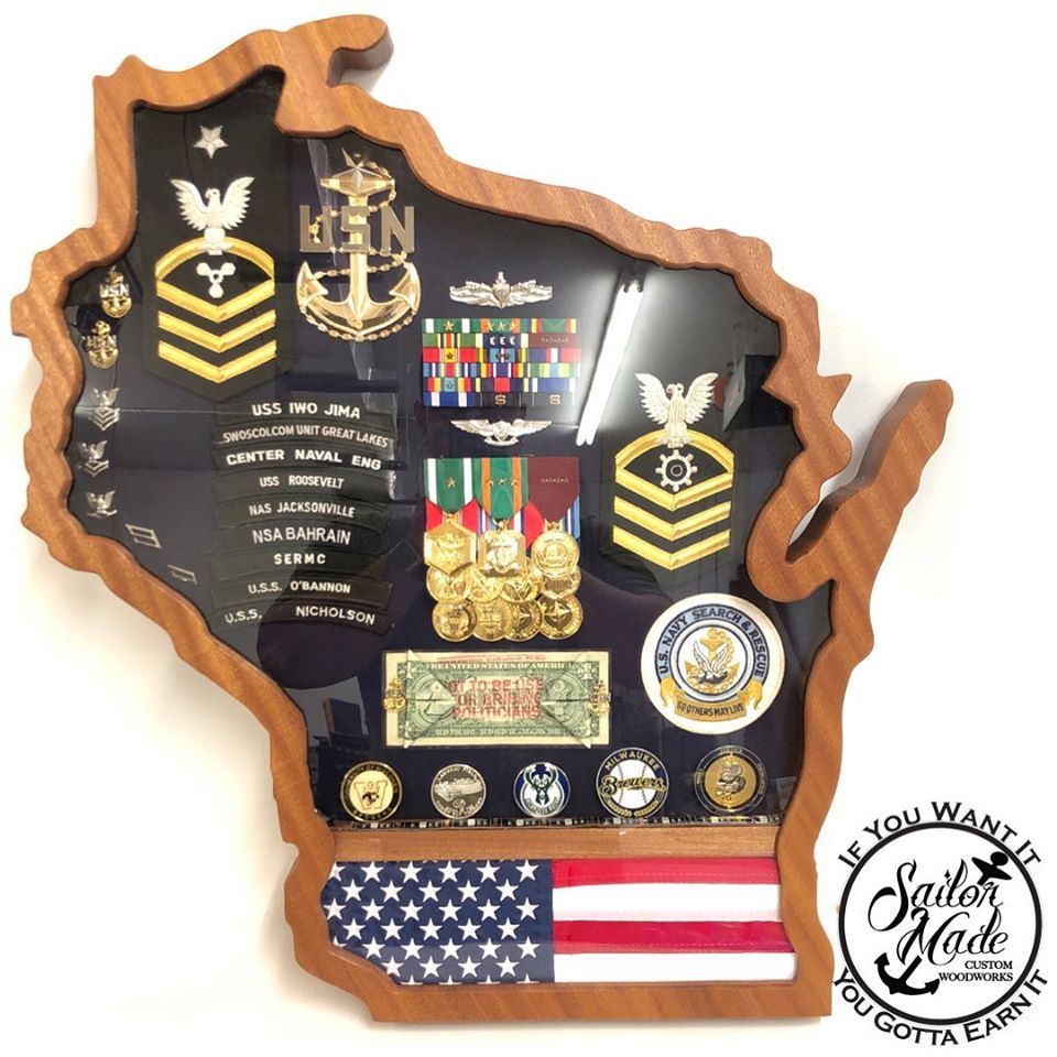 State Shadow Box – Sailor Made Custom Woodworks